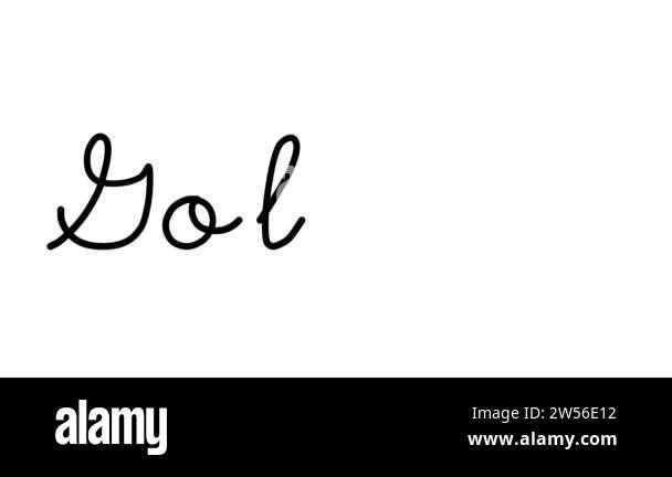 Golden Decorative Handwriting Animation in Six Cursive and Gothic Fonts ...