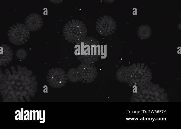 Swine flu virus h1n1 agent inside infected organism. Virus under ...