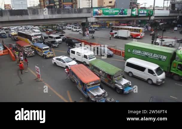 Public transportation in the busy street of manila Stock Videos ...