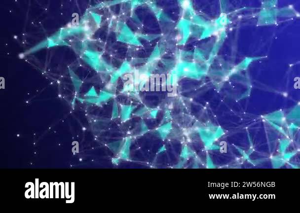 Digital Plexus background. Business technology or medical blue ...