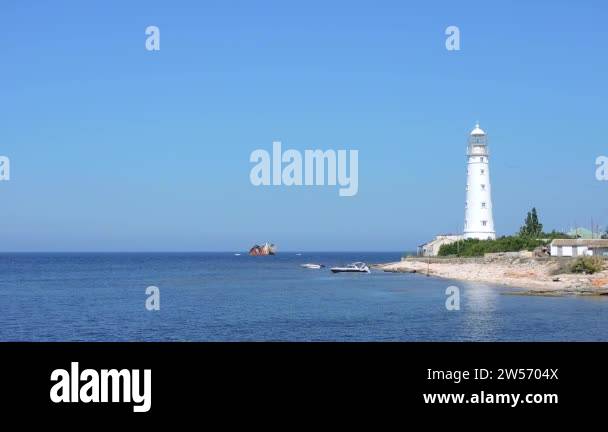 Sunken rock lighthouse Stock Videos & Footage - HD and 4K Video Clips ...