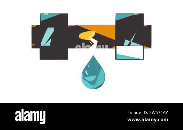 Dripping water pipe icon cartoon Stock Videos & Footage - HD and 4K ...