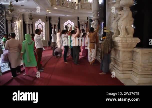 Krishna balaram temple vrindavan Stock Videos & Footage - HD and 4K ...