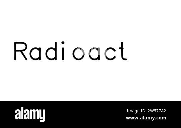 Radioactive Handwritten Text Animation in Various Sans-Serif Fonts and ...