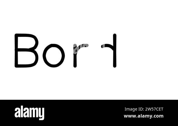 Border Handwritten Text Animation in Various Sans-Serif Fonts and ...