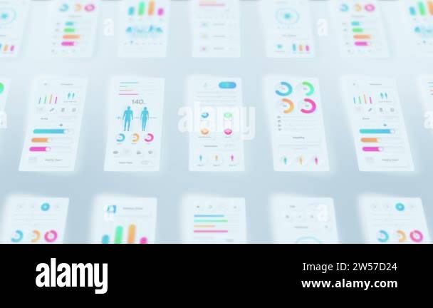 Creative design of medical application. Neumorphism. Hi tech panel ...