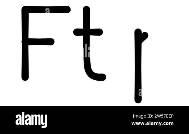 Ftp Handwritten Text Animation in Various Sans-Serif Fonts and Weights ...