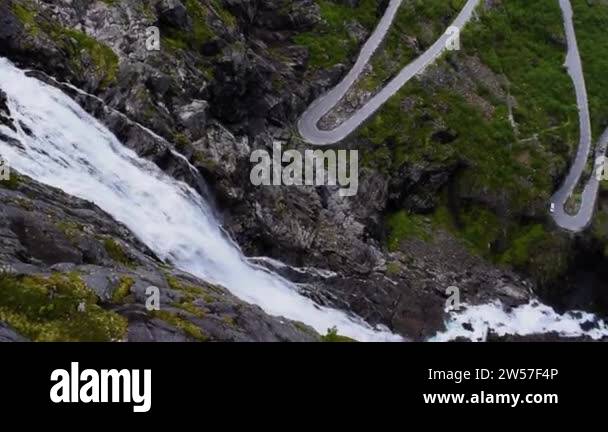 Trollstigen or Troll Stairs is a serpentine mountain road that is ...