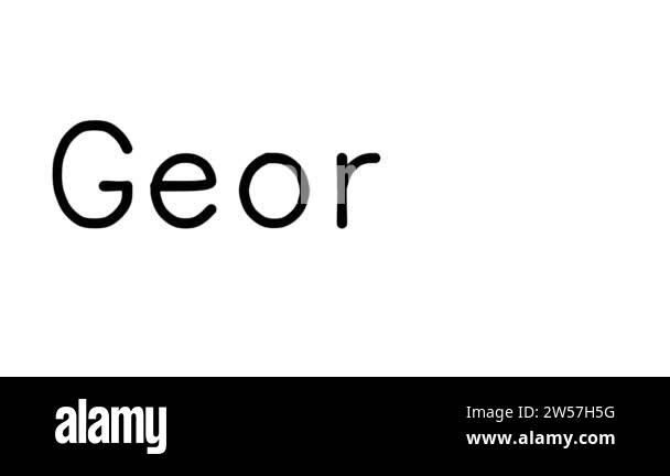 Georgia Handwritten Text Animation in Various Sans-Serif Fonts and ...
