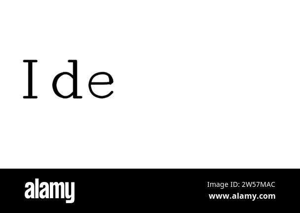 Ideology Animated Handwriting Text in Serif Fonts and Weights Stock ...