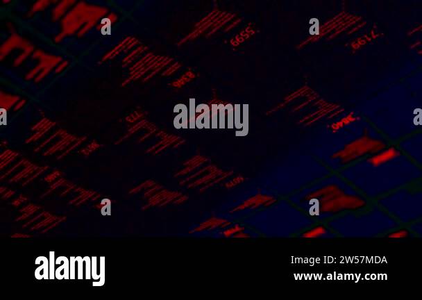 Digital background with code information and numbers flowing diagonally ...