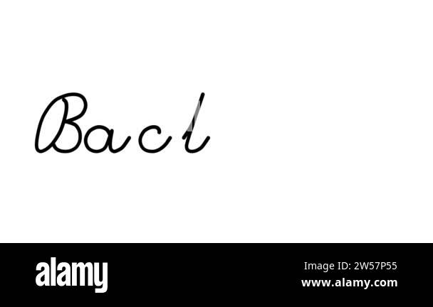 Bacteria Decorative Handwriting Animation in Six Cursive and Gothic ...