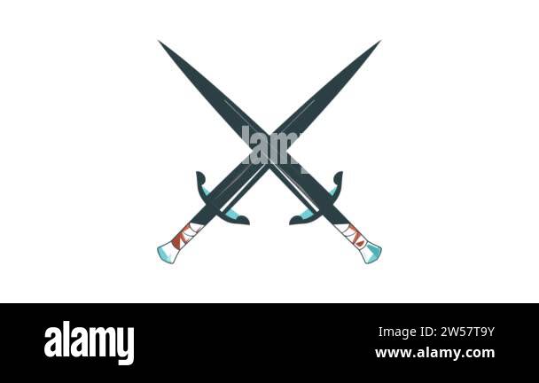 Cartoon crossed swords Stock Videos & Footage - HD and 4K Video Clips ...