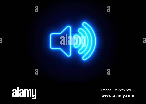 Volume Up neon sign appear in center and disappear after some time ...