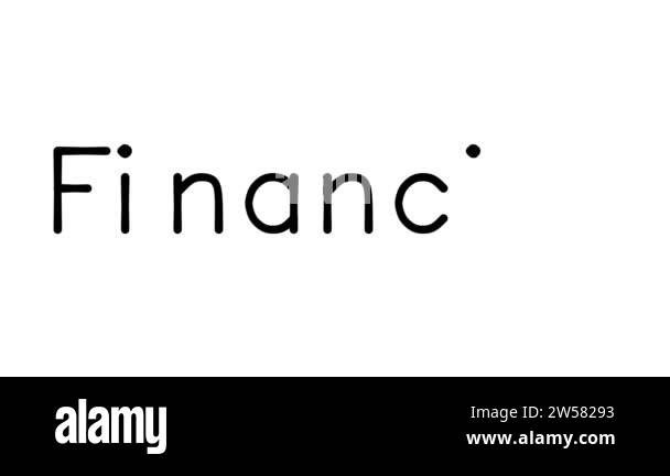 Financier Handwritten Text Animation in Various Sans-Serif Fonts and ...