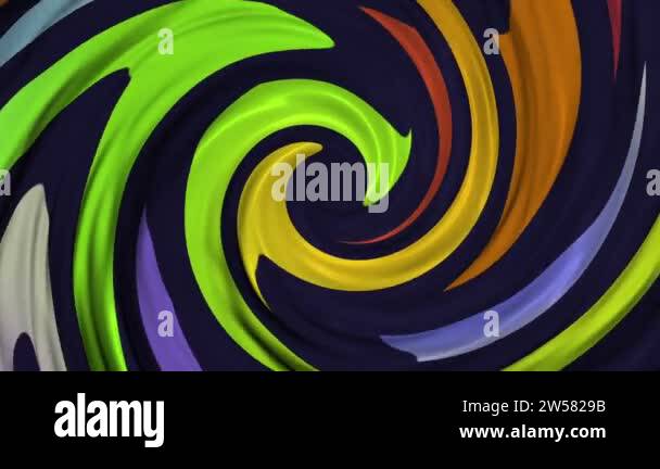 Looping abstract multi-colored spiral motion background animation Stock ...