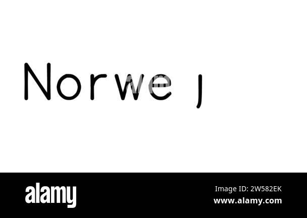 Norwegian Handwritten Text Animation in Various Sans-Serif Fonts and ...