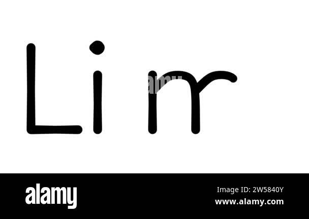 Lime Handwritten Text Animation in Various Sans-Serif Fonts and Weights ...