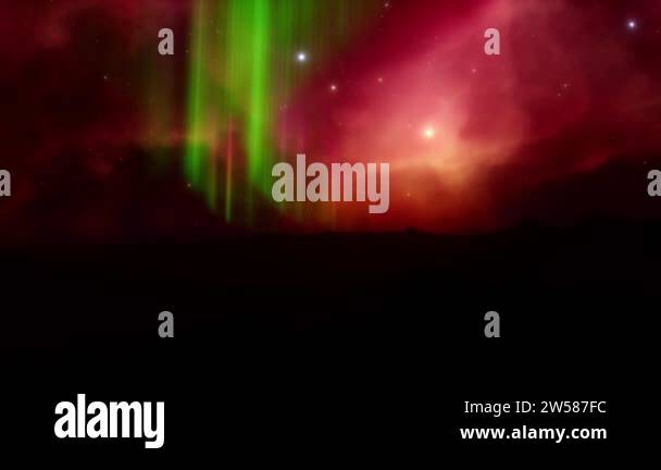 Interstellar space travel universe. 4K 3D animation in outer space ...