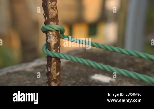 Safety sign on fence around Stock Videos & Footage - HD and 4K Video ...