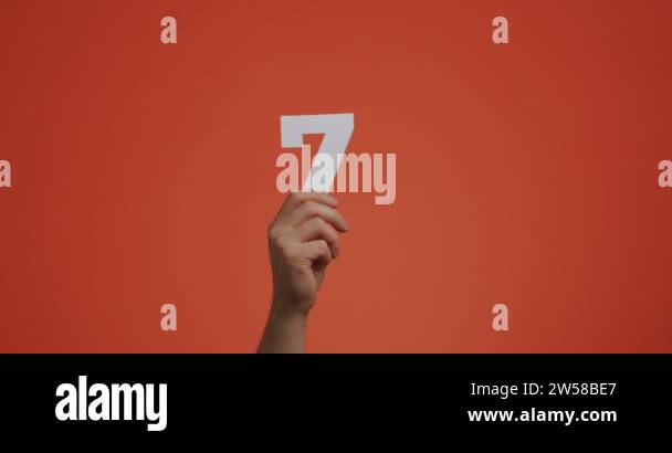Number seven in hand Stock Videos & Footage - HD and 4K Video Clips - Alamy