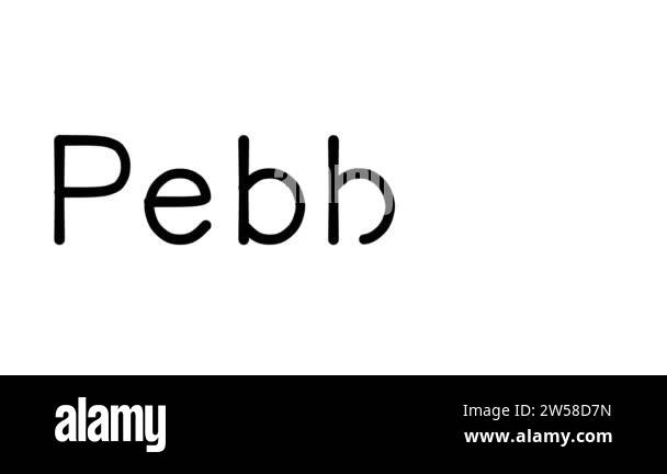Pebbles Handwritten Text Animation in Various Sans-Serif Fonts and ...