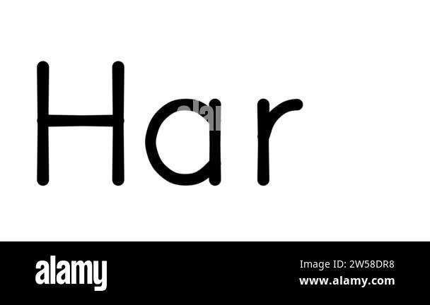 Hare Handwritten Text Animation in Various Sans-Serif Fonts and Weights ...