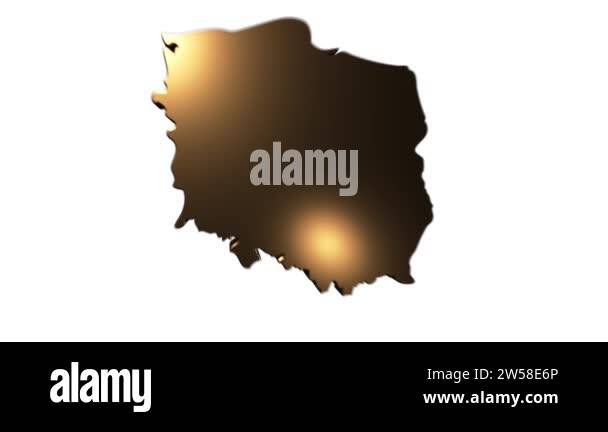 Poland Map Showing Up Intro By Regions 4k animated Poland map intro ...