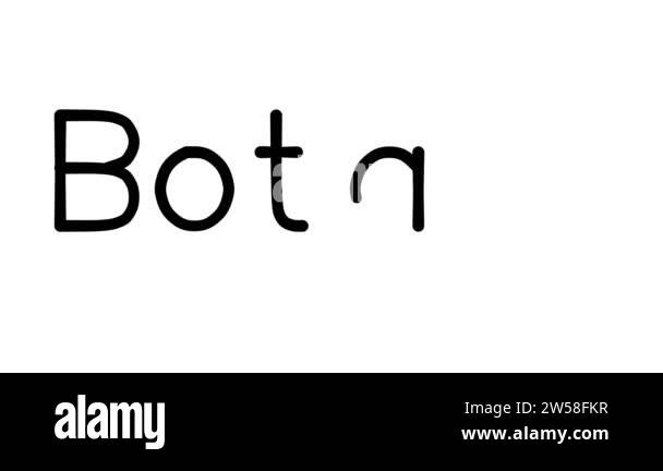 Botany Handwritten Text Animation in Various Sans-Serif Fonts and ...