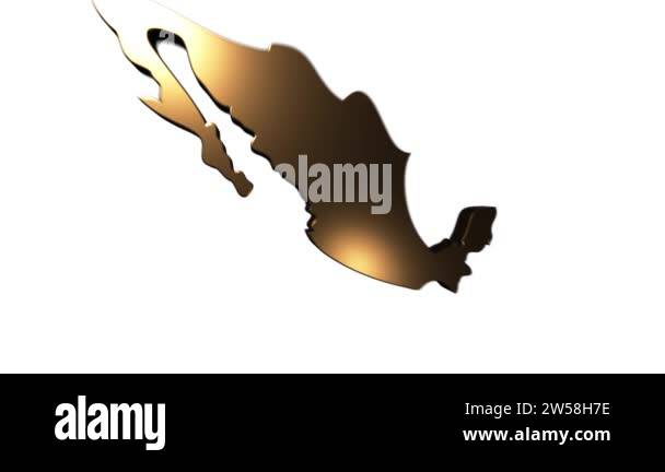 Mexico Map Showing Up Intro By Regions 4k animated Mexico map intro ...