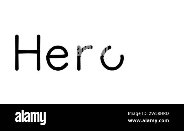 Heroin Handwritten Text Animation in Various Sans-Serif Fonts and ...