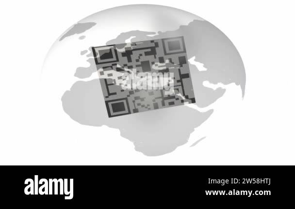 inside a sphere with the texture of the earth, continents are visible ...