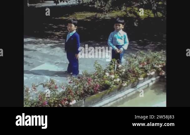TOKYO, JAPAN MAY 1975: Japanese Children in 70's Stock Video Footage ...
