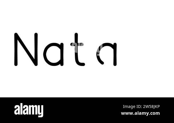 Natale Handwritten Text Animation in Various Sans-Serif Fonts and ...