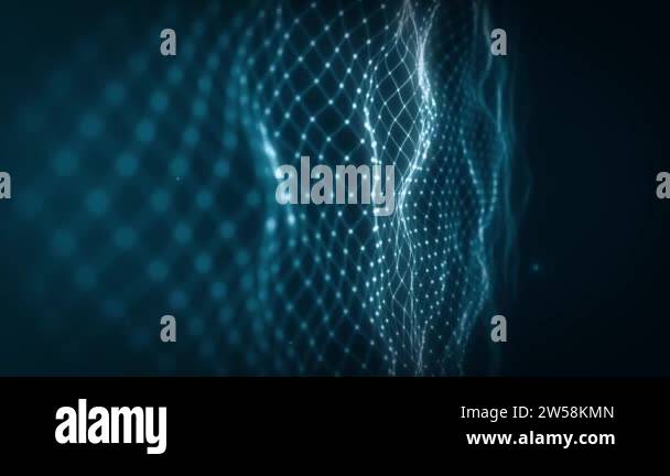 Abstract Digital Mesh Shape Fx Background Loop/ 4k animation of an ...