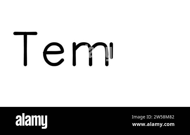 Temple Handwritten Text Animation in Various Sans-Serif Fonts and ...