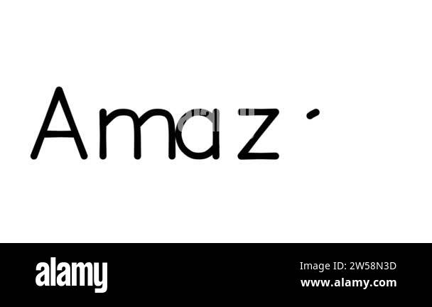 Amazon Handwritten Text Animation in Various Sans-Serif Fonts and ...