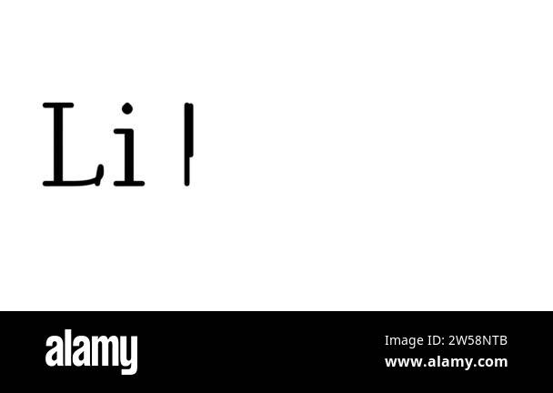 Liberty Animated Handwriting Text in Serif Fonts and Weights Stock ...