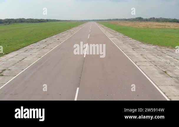 Small private jet airplane with spinning propeller stand on landing ...