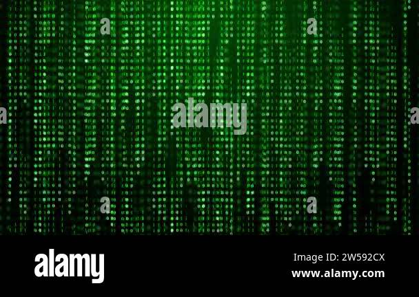 Binary code Loop green matrix number Animation background Stock Video Footage - Alamy