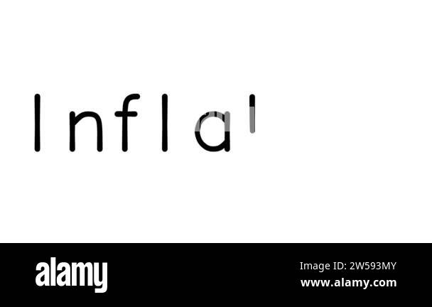 Inflation Handwritten Text Animation in Various Sans-Serif Fonts and ...