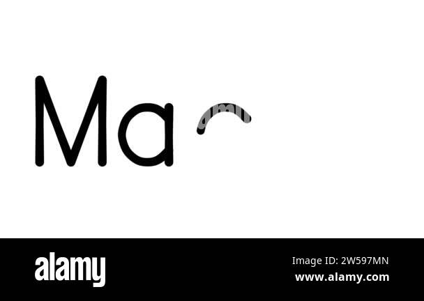 Macau Handwritten Text Animation in Various Sans-Serif Fonts and ...