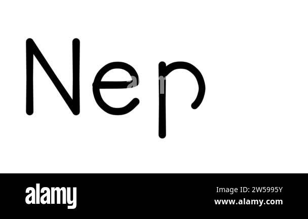 Nepal Handwritten Text Animation in Various Sans-Serif Fonts and ...