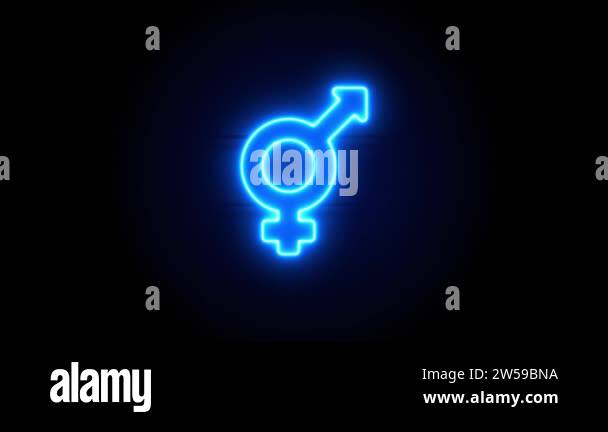 Double Venus neon sign appear in center and disappear after some time ...