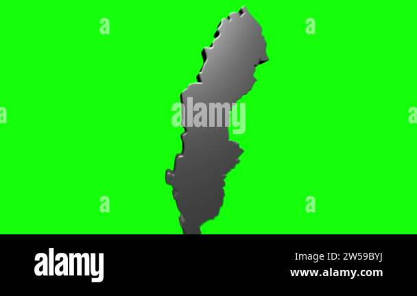 Sweden Map Showing Up Intro By Regions 4k animated Sweden map intro ...