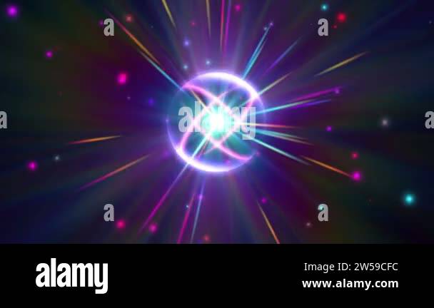 atom star light ray pulse 4k Stock Video Footage - Alamy