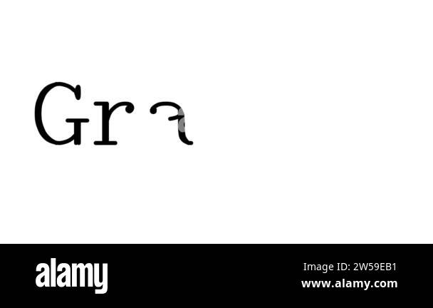 Graphic Animated Handwriting Text in Serif Fonts and Weights Stock ...