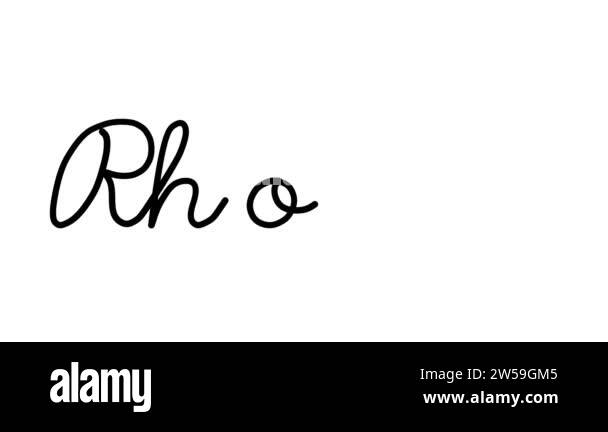 Rhodes Decorative Handwriting Animation in Six Cursive and Gothic Fonts ...