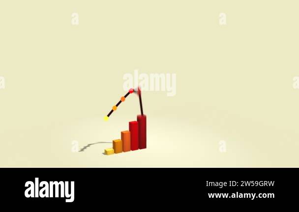 Animated Chart Showing Recession And Inflation Stock Video Footage - Alamy