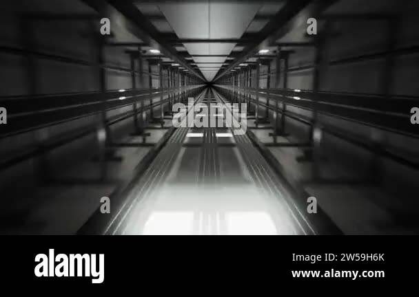 Inside of Elevator Shaft With Moving Elevator Stock Video Footage - Alamy